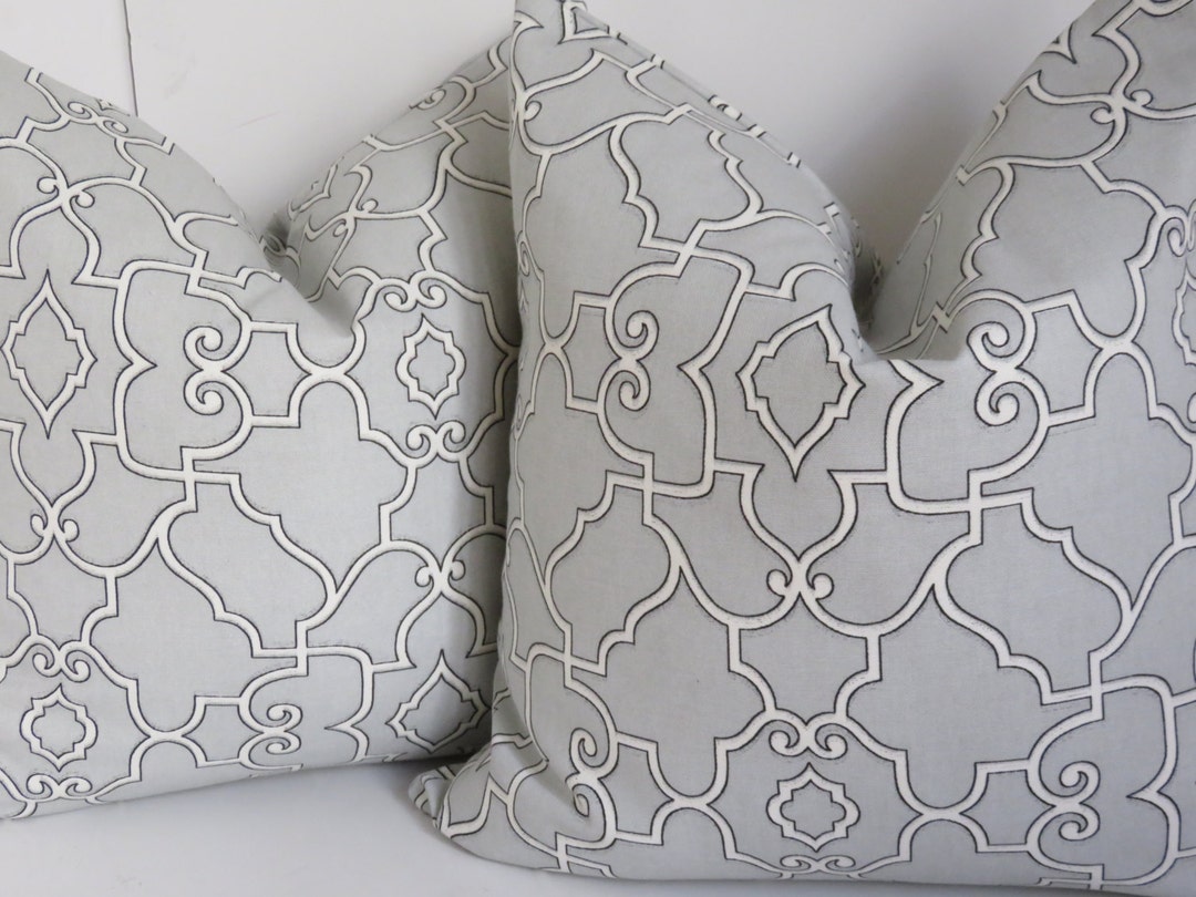 Light Gray Pillow Cover Gray Pillow Cover Decorative Pillow - Etsy