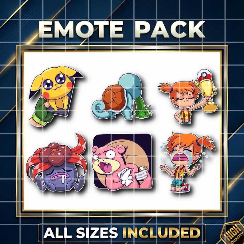 56 Pokémon Emotes and Stickers - Monster Masters for Twitch, Discord ...