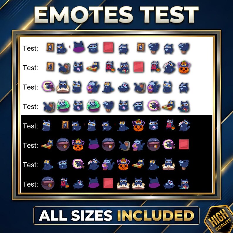 Pack 22 Animated Evil Cat Emotes | Gato Malvado Gifs Para Twitch Y Kick ...