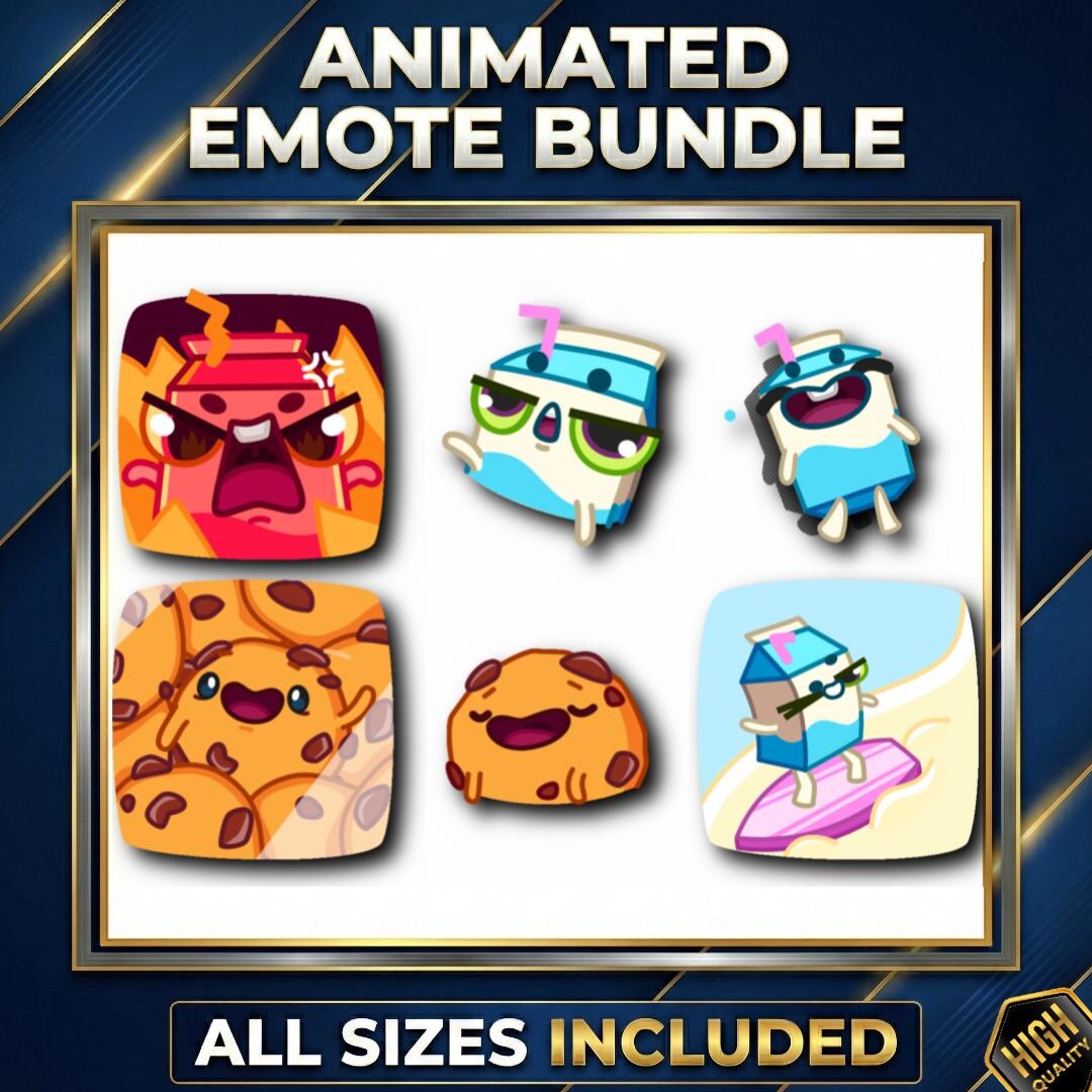 21 Milk and Cookie Animated Emotes | Milk & Cookie Gifs for Twitch ...