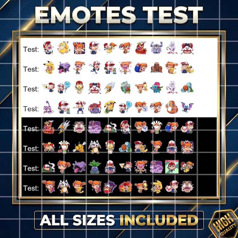 56 Pokémon Emotes and Stickers - Monster Masters for Twitch, Discord ...