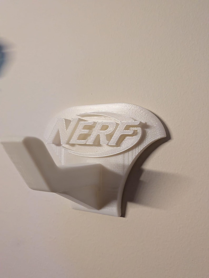 Nerf Gun Holder Wall Mount (command Strip Compatible) - Etsy