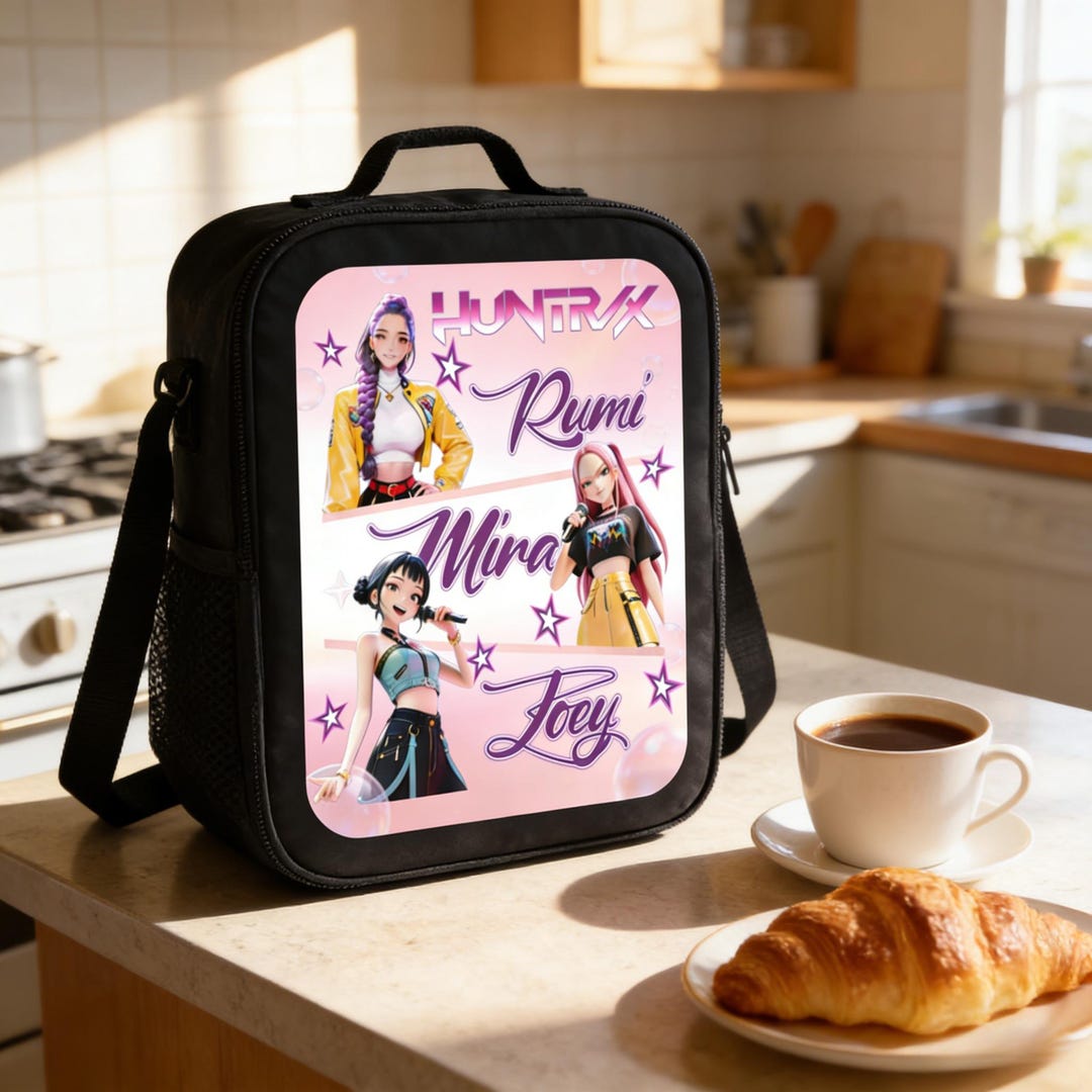 Kpop Demon Hunters Huntrix Lunch Bag, Anime Idol Fan Lunch Tote - Etsy