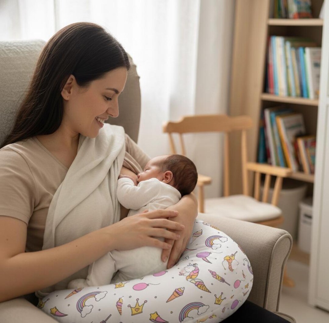 Boppy Lounger & Nursing Pillow Cover, Infant Support Pillow for ...