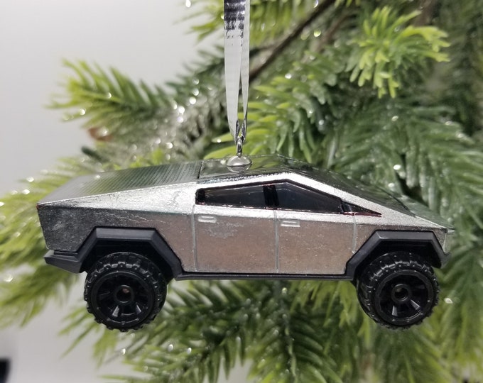 Tesla Cybertruck Christmas Ornament - Etsy