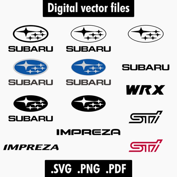 Subaru Card Sticker - Etsy