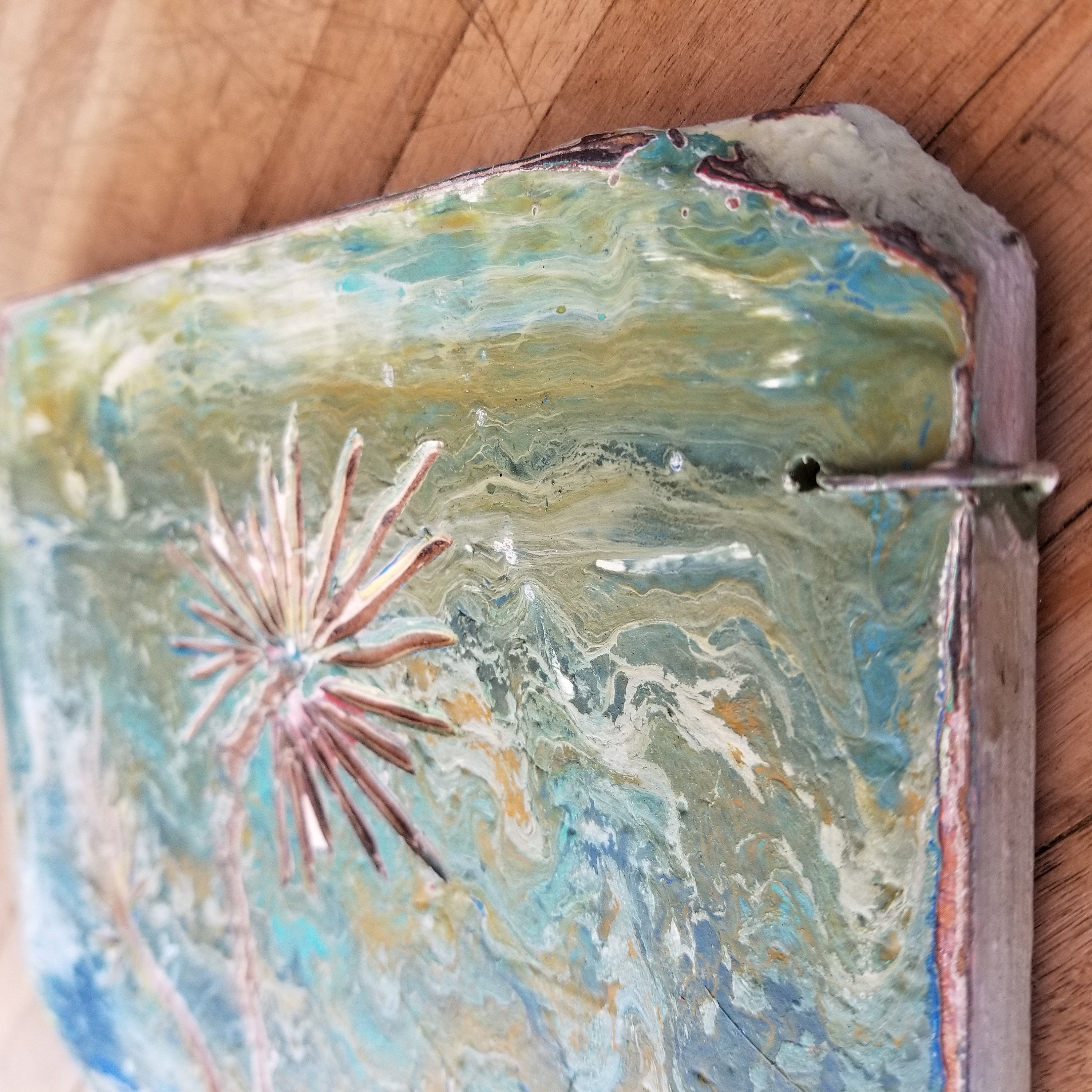 Joshua Tree Carved Reclaimed Wood Small 10"x8" Original Abstract ...