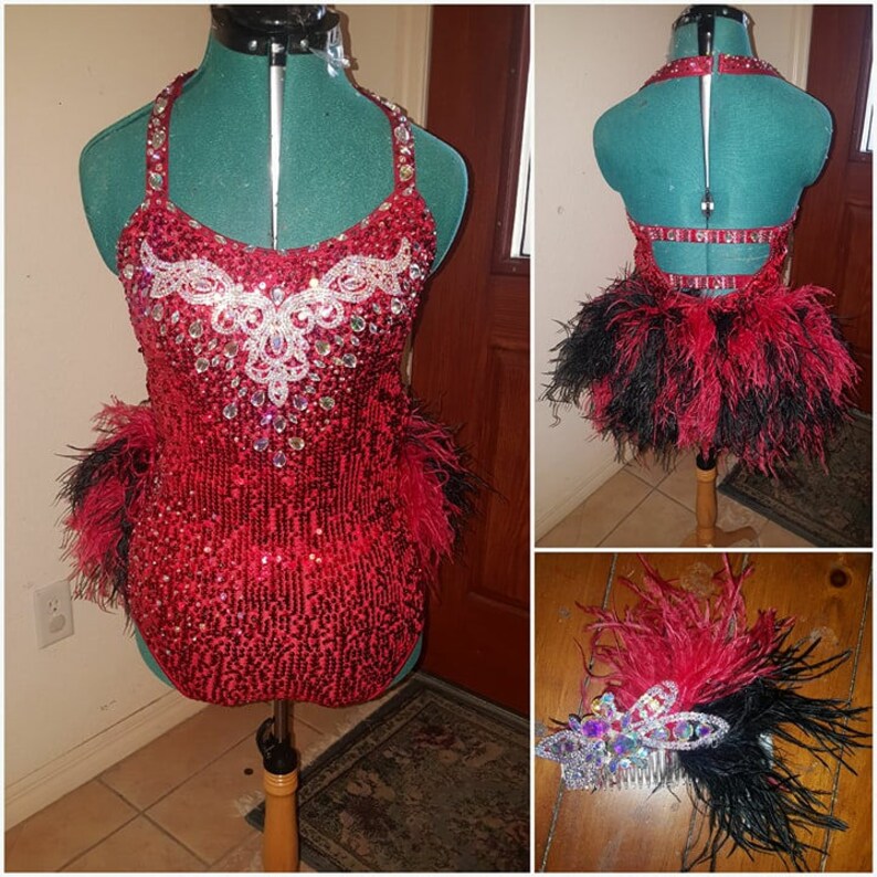 Made to Order Swarovski Rhinestones Jazz Contemporary Dance Talent ...