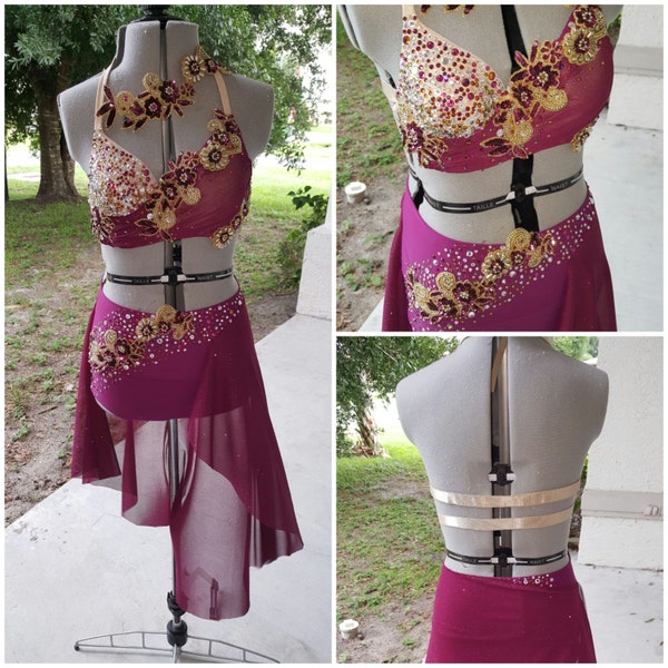 Dance Competition Costume Black and White - Etsy