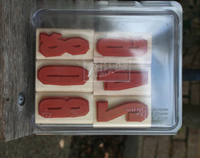 Stampin up Headline Alphabet Numbers Stamps - Etsy