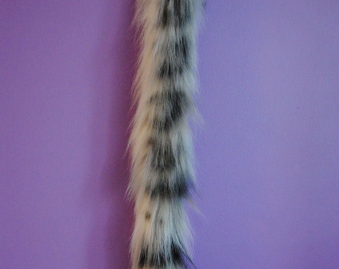 31 Inch Snow Leopard Tail - Etsy