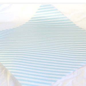 25 Light Blue Diagonal Stripe WAX PAPER Sheets-pink Lemonade Party Shop ...