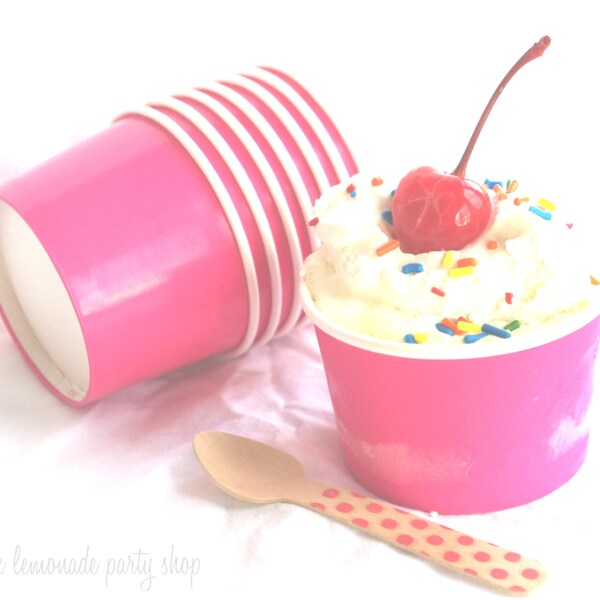 Pink Ice Cream Cups - Etsy