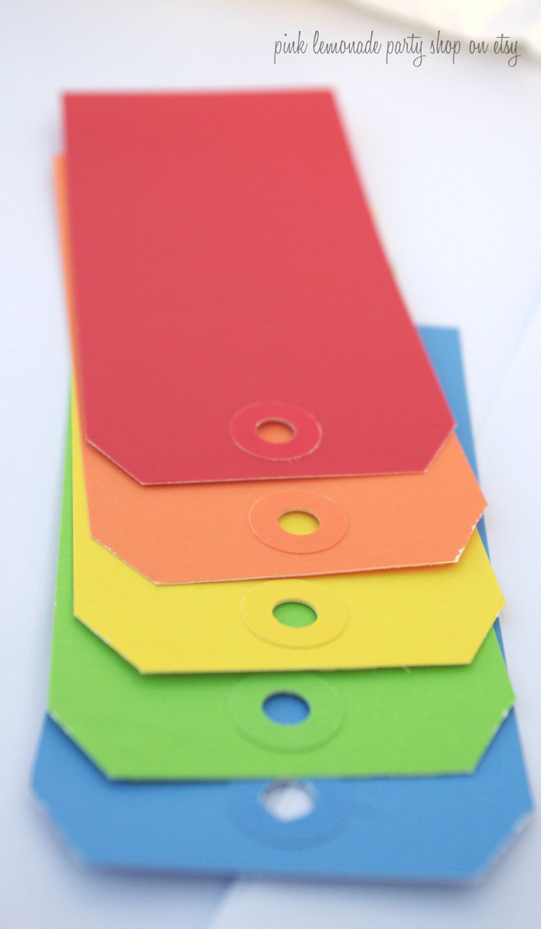 Colored Tagsextra Large-for Gifts,party Favors, Scrapbooking20ct - Etsy