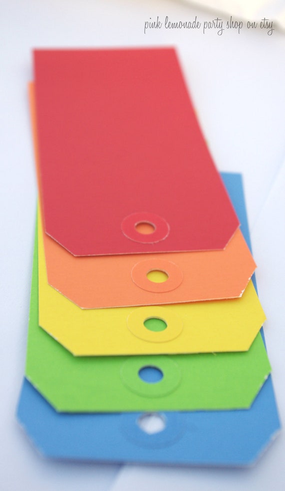 Colored Tagsextra Large-for Giftsparty Favors - Etsy