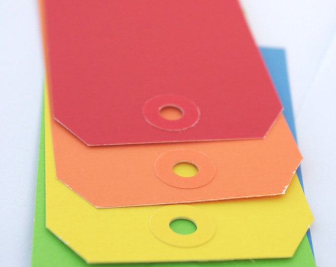 Colored Tagsextra Large-for Gifts,party Favors, Scrapbooking20ct - Etsy