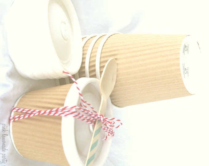 Lids for Small Medium or Large Kraft Ripple Cupsup to - Etsy