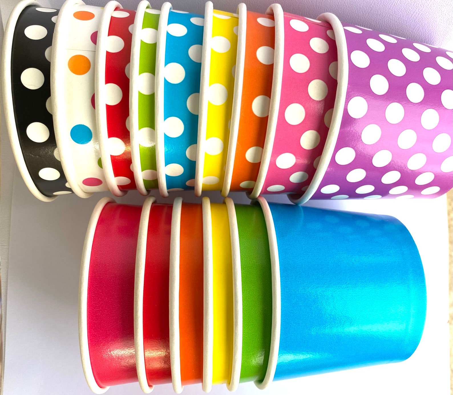 24 Large ice cream cups food containers food storage | Etsy