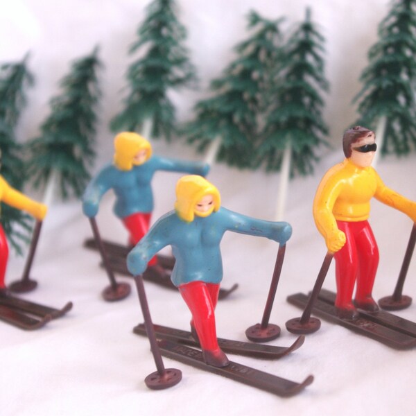 Ski Cake Topper - Etsy