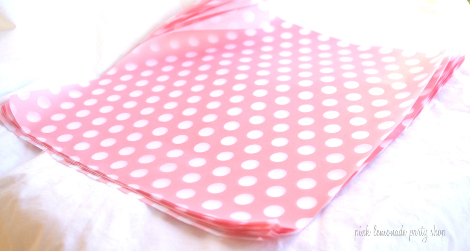 12 Red Stripe WAX PAPER Sheets-pink Lemonade Party Shop - Etsy