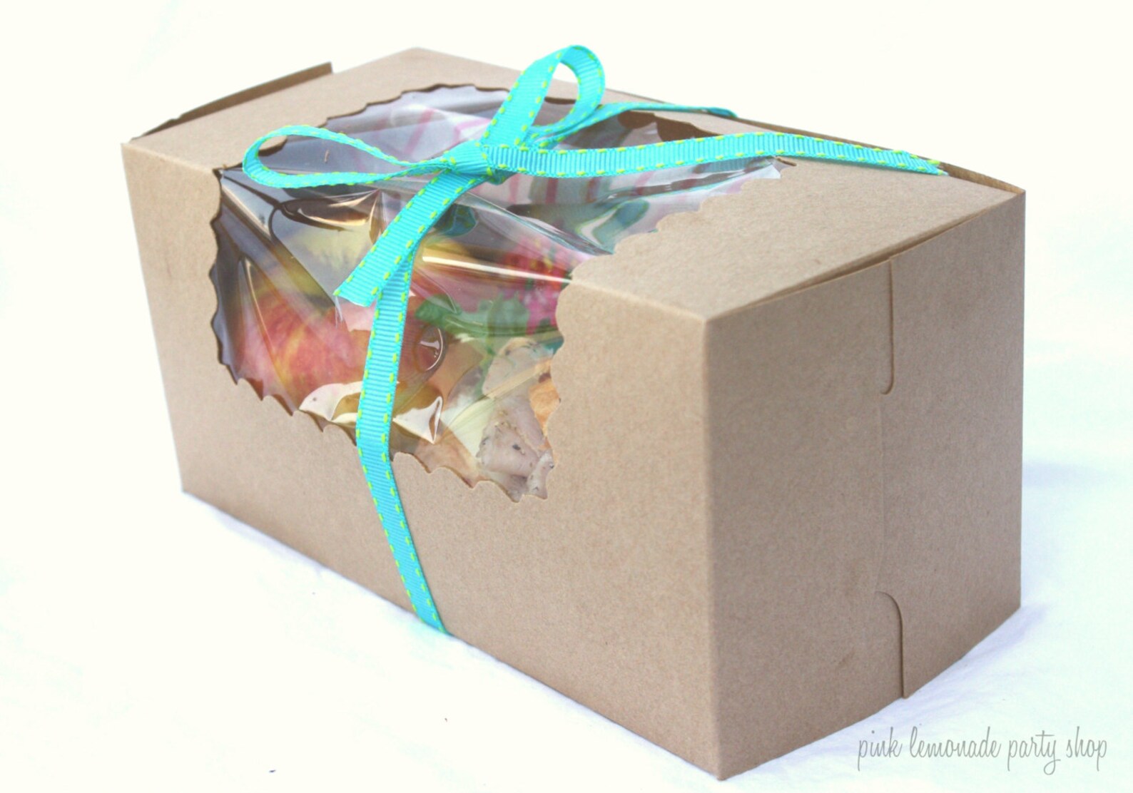 Rectangle Kraft Scalloped Window Lunch Boxes10ctfor - Etsy