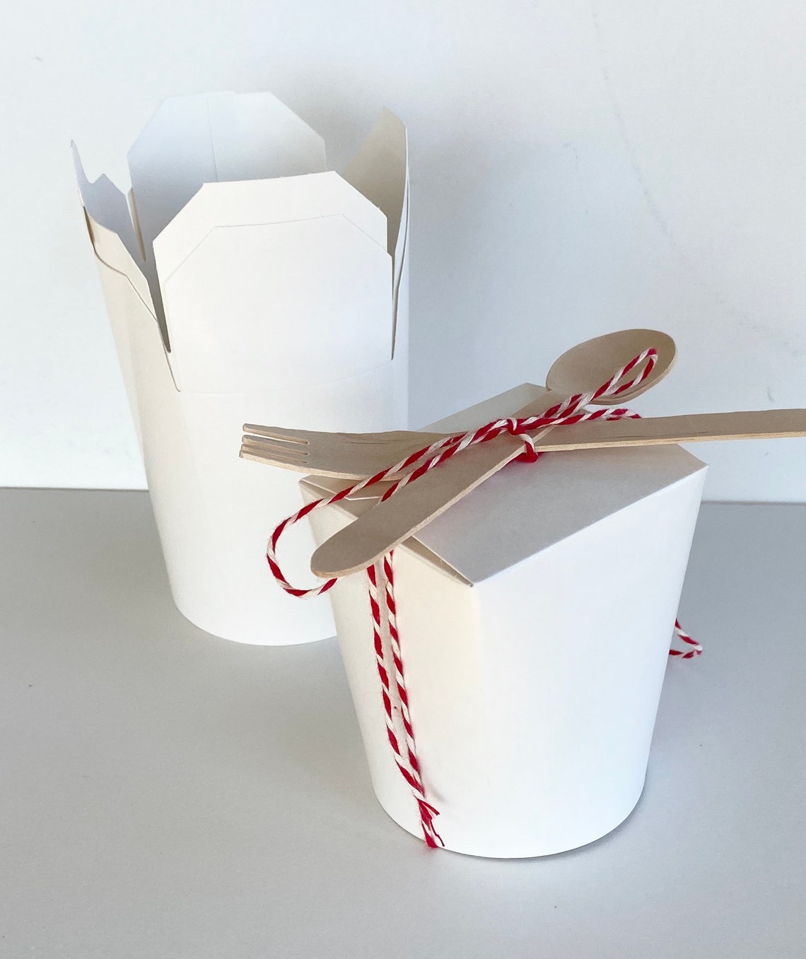 White Chinese Take Out Food Boxes-set of 10 food | Etsy