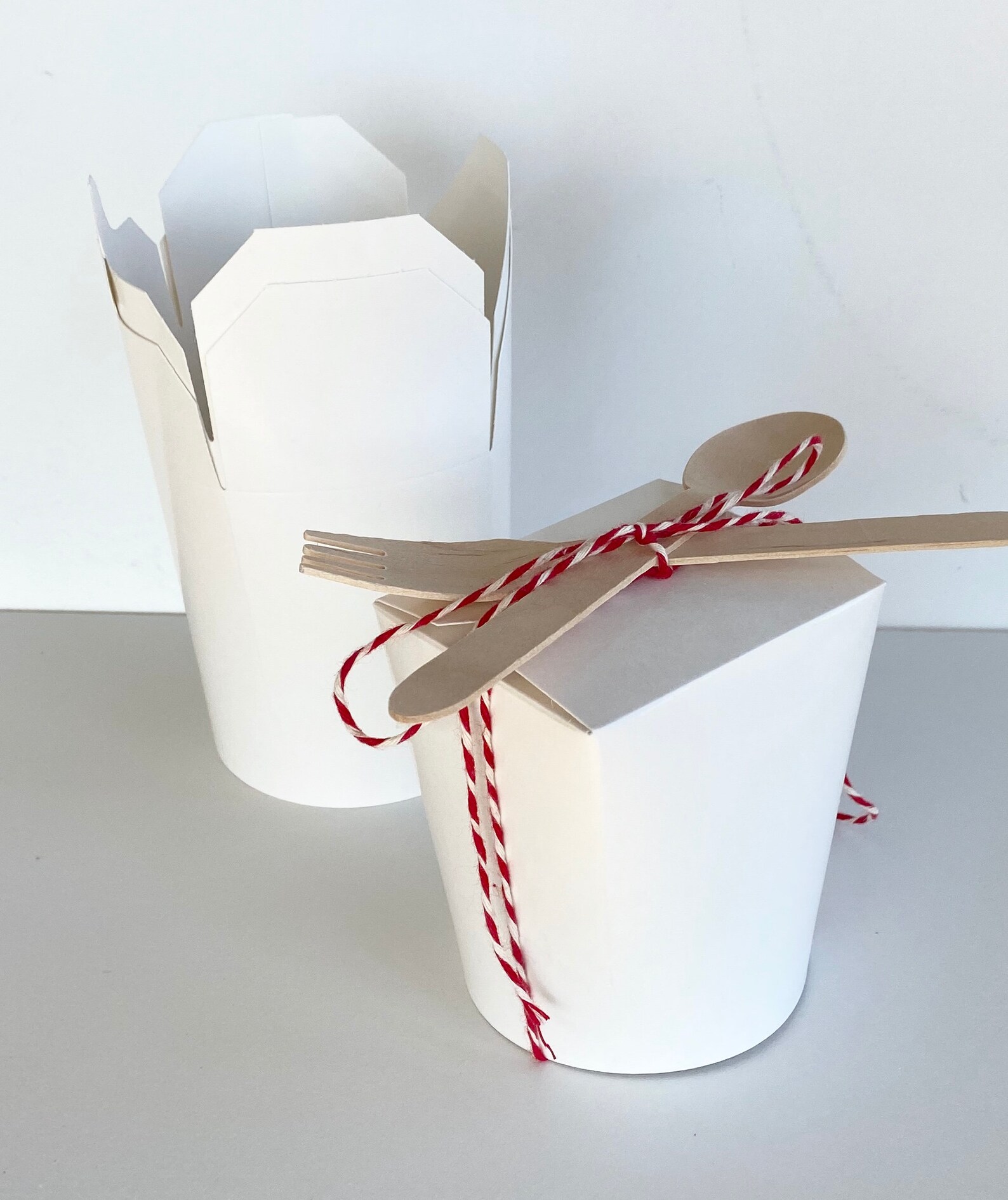 White Chinese Take Out Food Boxes-set of 10 food | Etsy