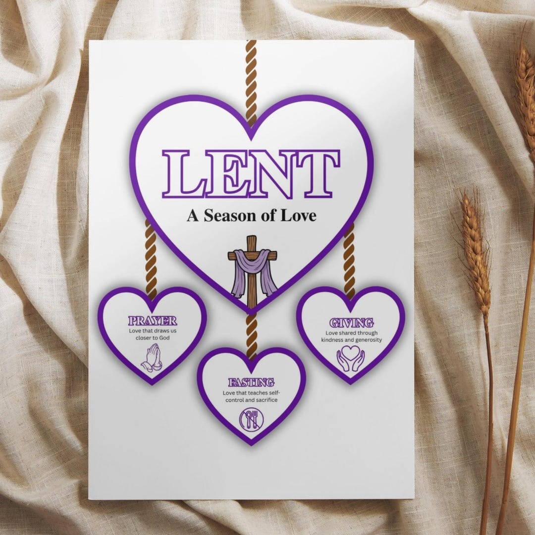 Lent for Kids Craft , Lenten Activities, Ash Wednesday Craft, Christian ...