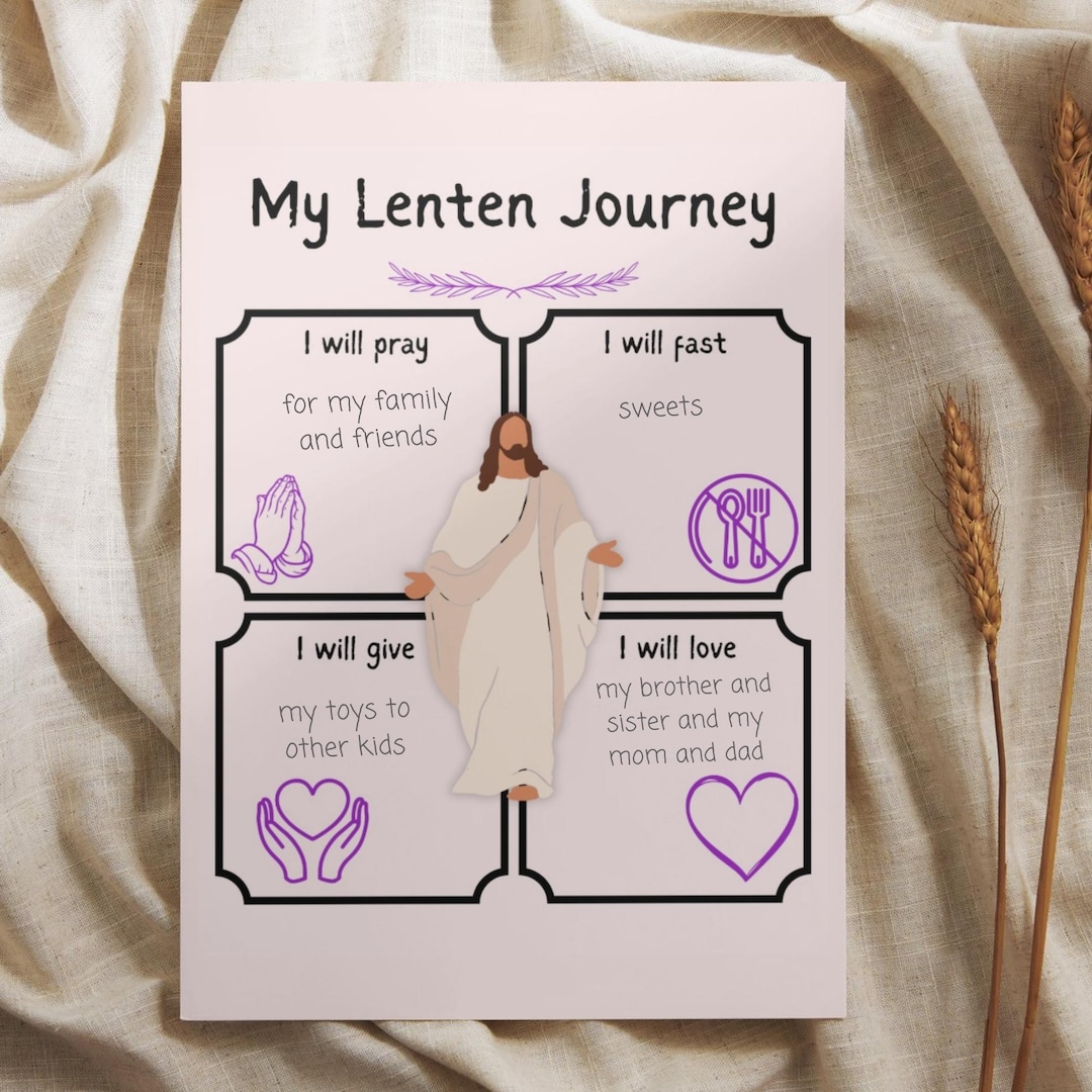 Kids Lent Activity Plan, Ash Wednesday, Lenten Catholic Activities ...