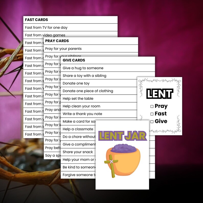 Lent Kids Activity, Ash Wednesday Activities, Printable Lent Kid ...