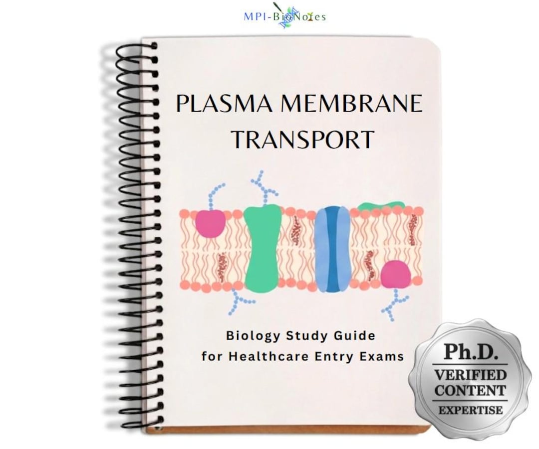 Plasma Membrane Transport Biology Study Guide: Visual Notes for IMAT ...