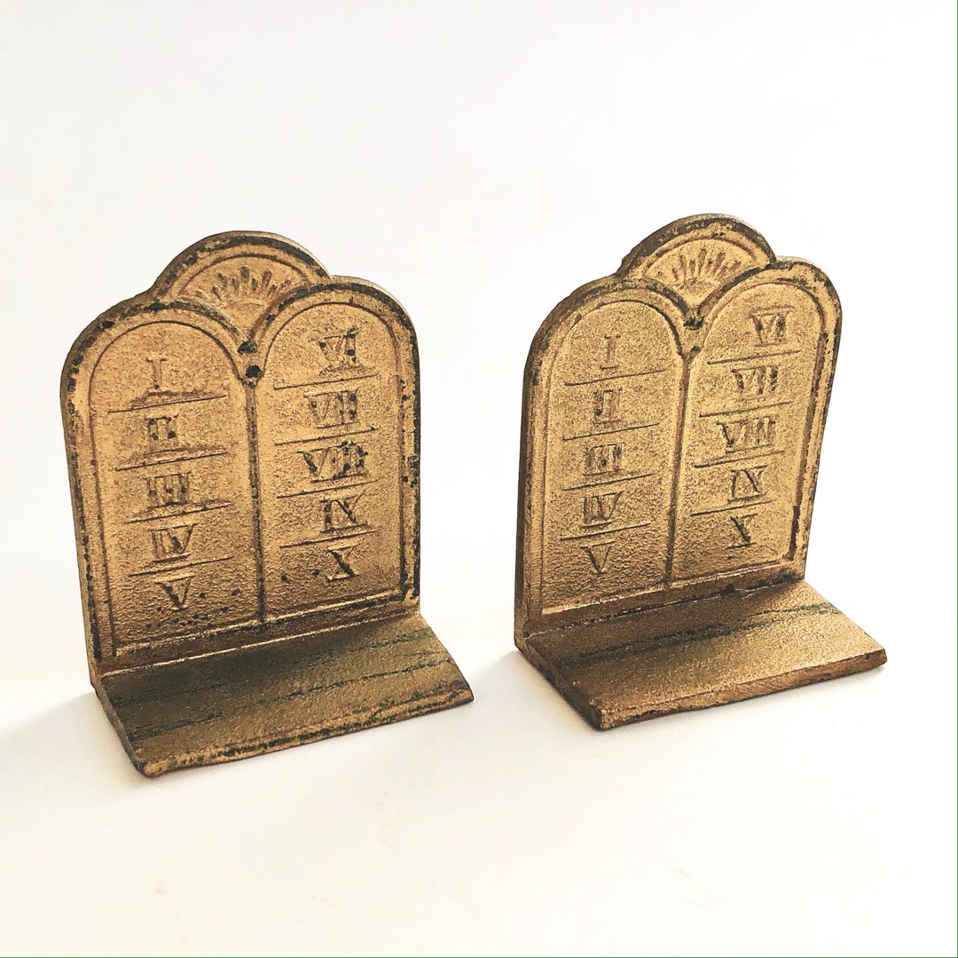 Ten Commandments Miniature Book Ends - Etsy