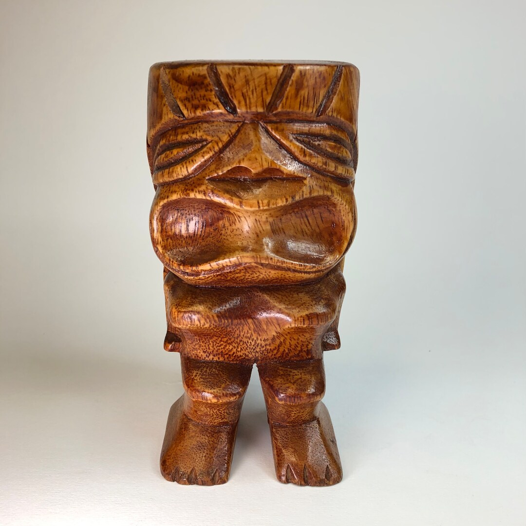 Monkey Pod Tree Tiki Figure - Etsy