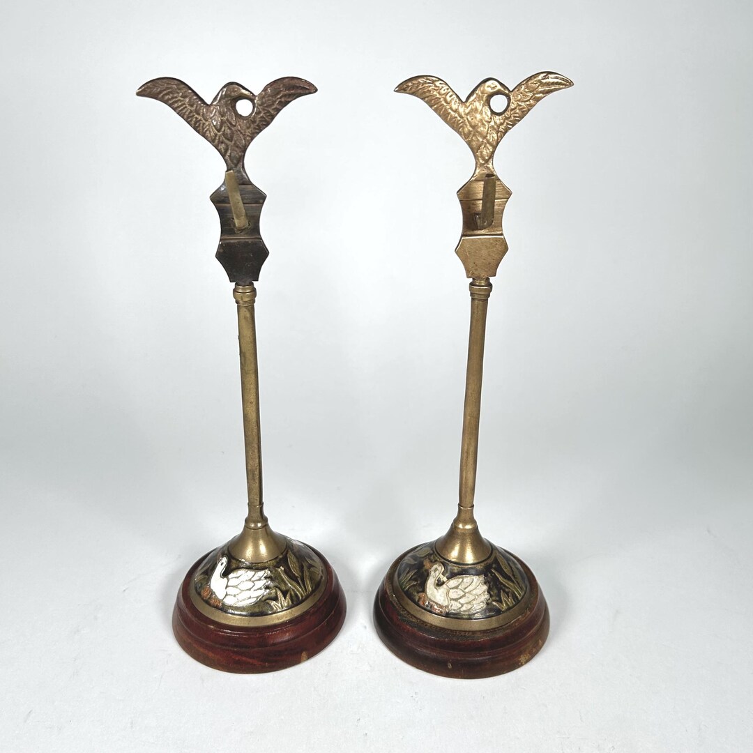 Vintage Eagle & Duck Pocket Watch Display Stands - Colonial Americana Style - Etsy