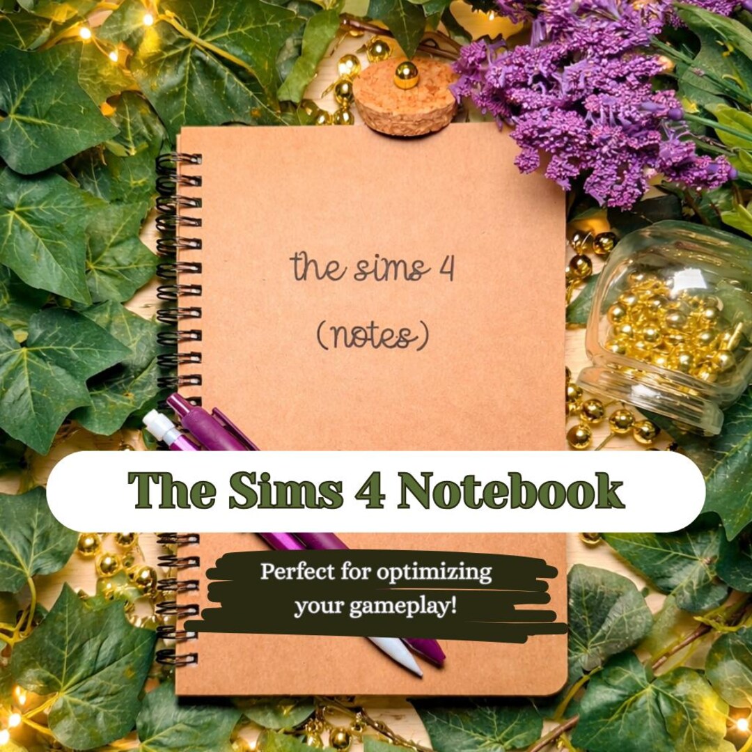 The Sims 4 Notebook, Gamer Gift, College Ruled Spiral Journal - Etsy