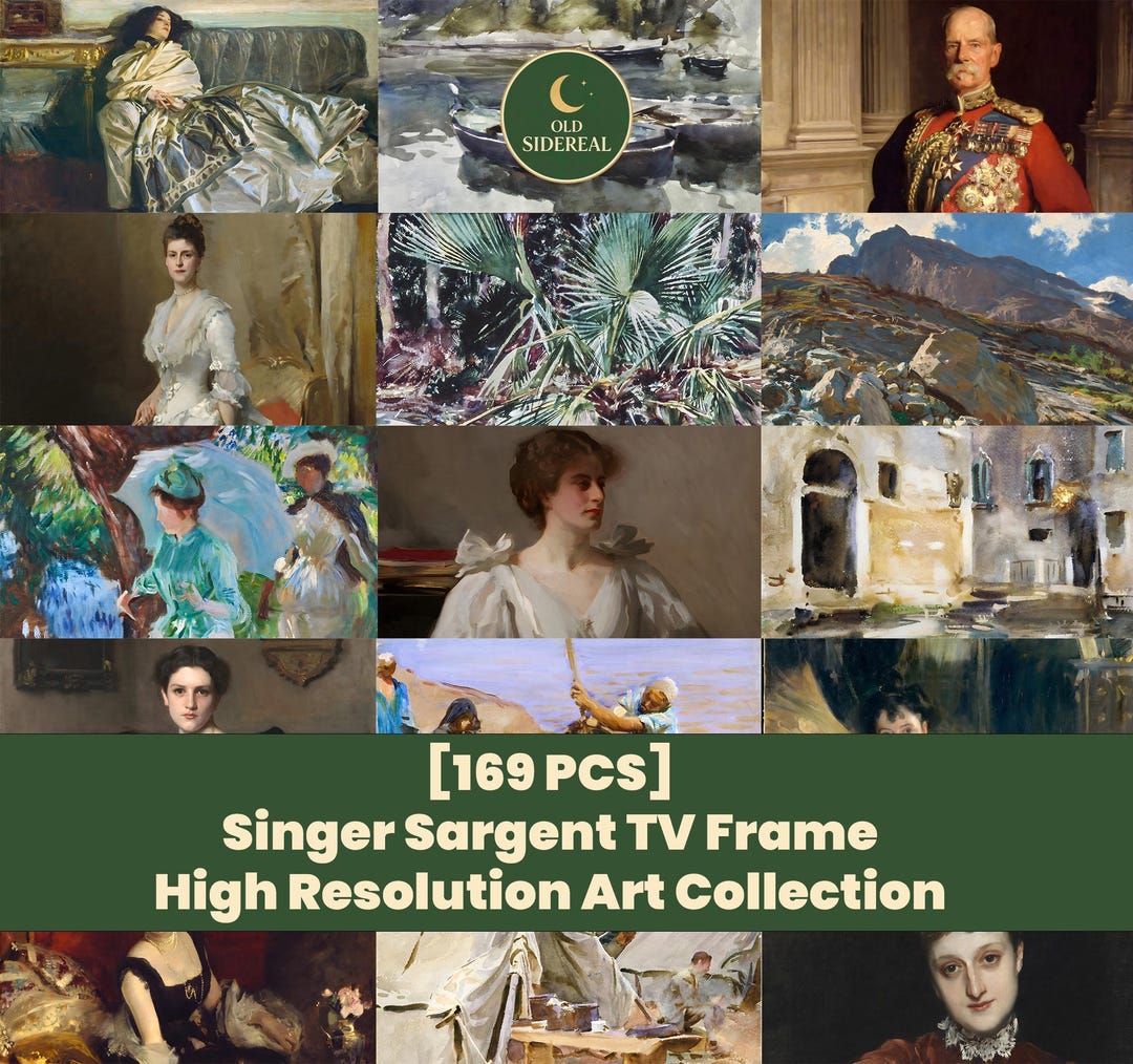 169 John Singer Sargent Art Collection, Impressionist Paintings Bundle ...