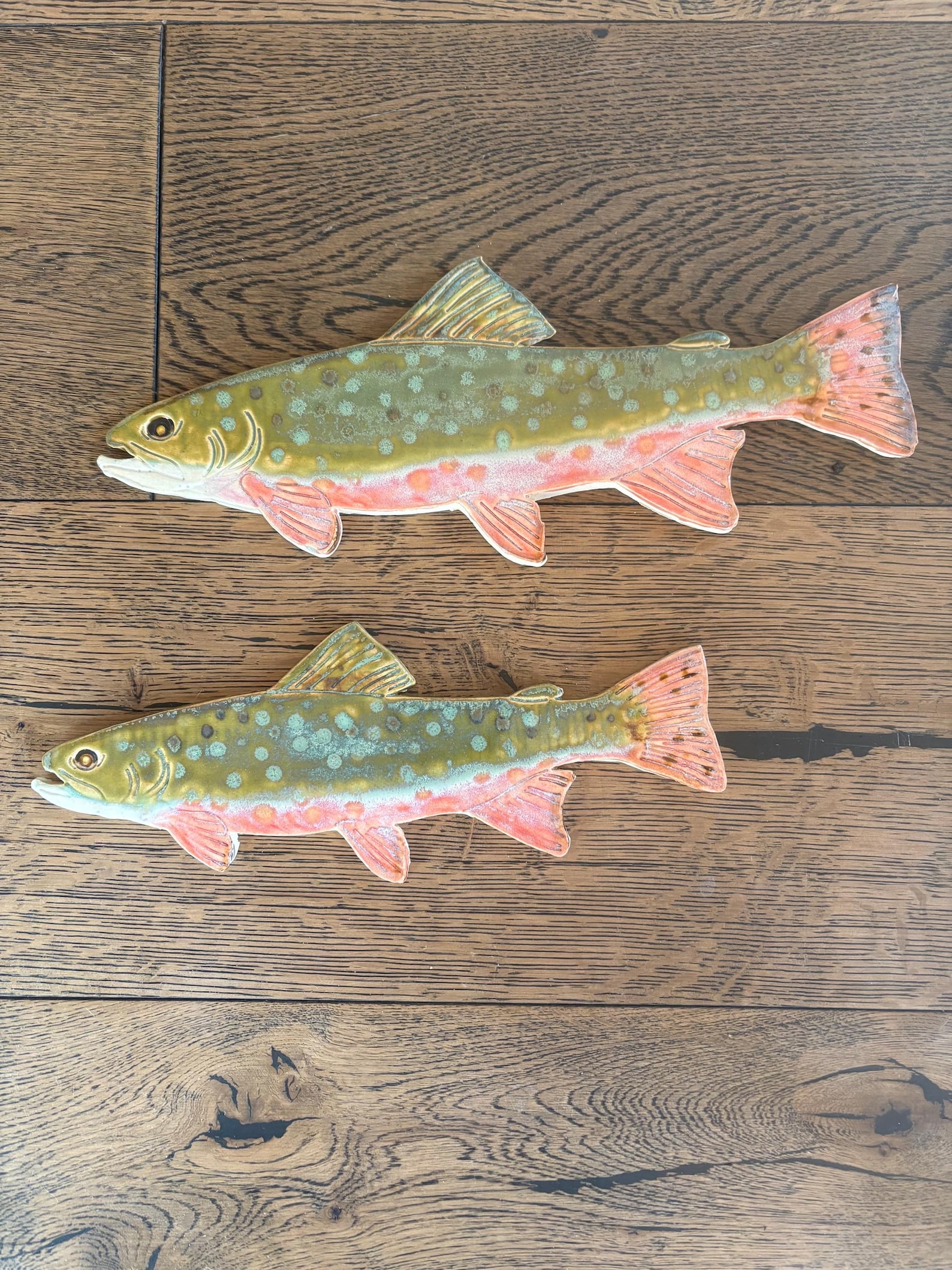 Ceramic Mosaic Brook Trout Fish Wall Tile - Safe for Indoor/outdoor Wet ...