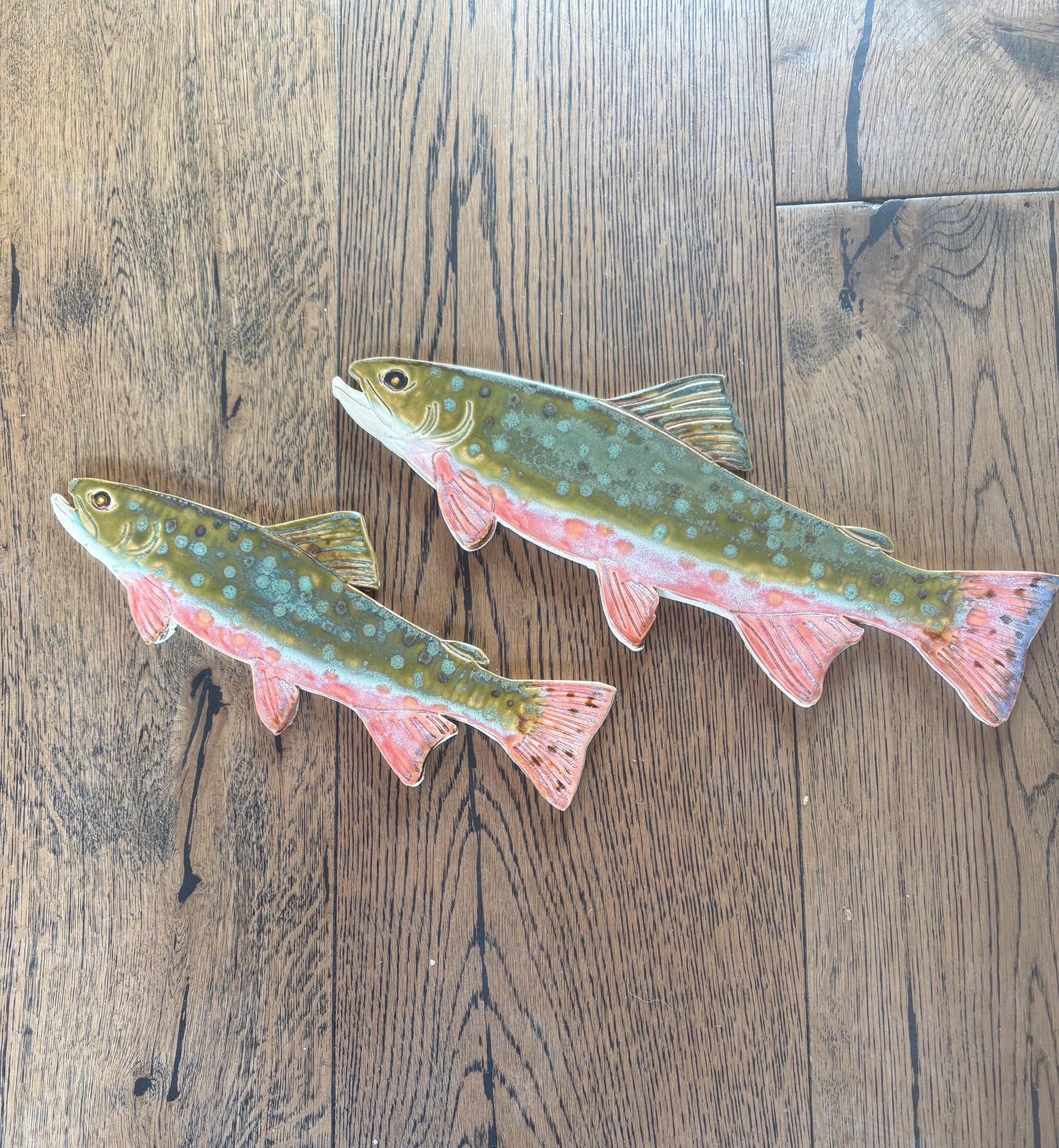Ceramic Mosaic Brook Trout Fish Wall Tile - Safe for Indoor/outdoor Wet ...