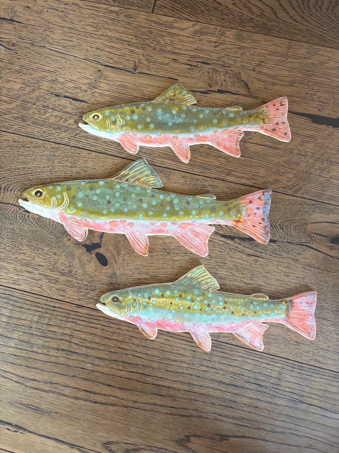 Ceramic Mosaic Brook Trout Fish Wall Tile - Safe for Indoor/outdoor Wet ...