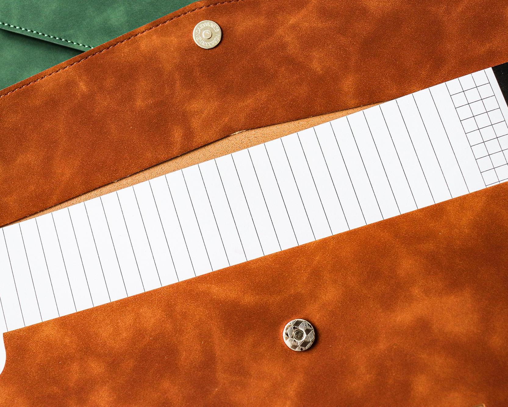 Personalized Leather File Folder With Name,custom A4 Document Holder ...