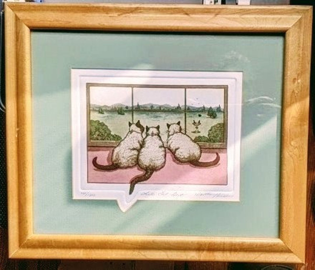 Martha Hinson let's Eat Out Siamese Cat - Etsy