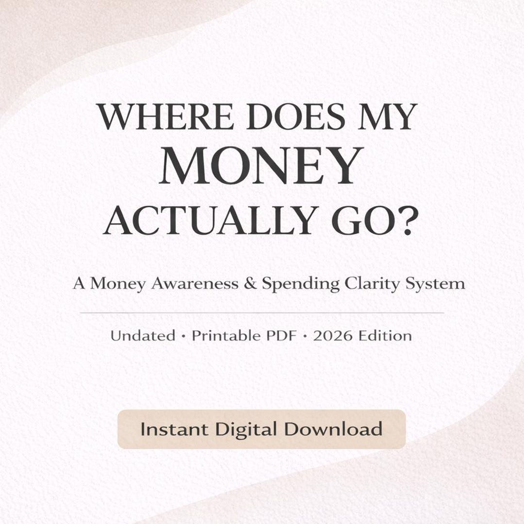 Where Does My Money Go? | Spending Tracker and Money Awareness Journal ...