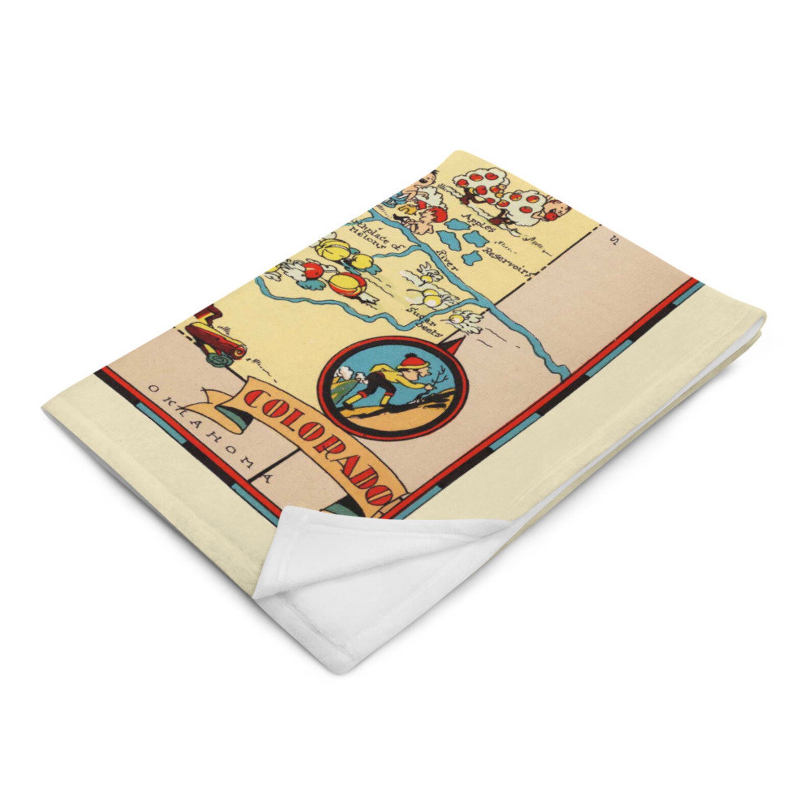 Throw Blanket - Colorado - Blanket - Panoramic - Map - Etsy