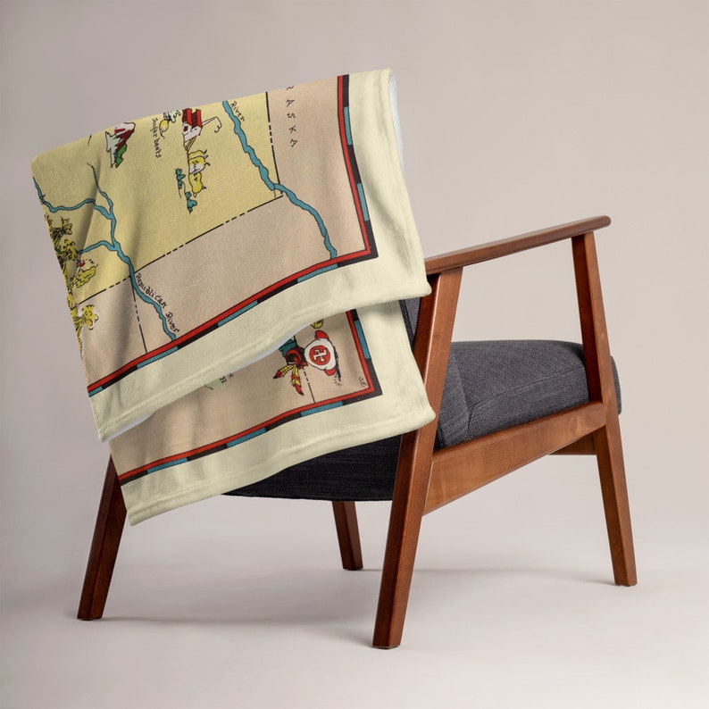 Throw Blanket - Colorado - Blanket - Panoramic - Map - Etsy