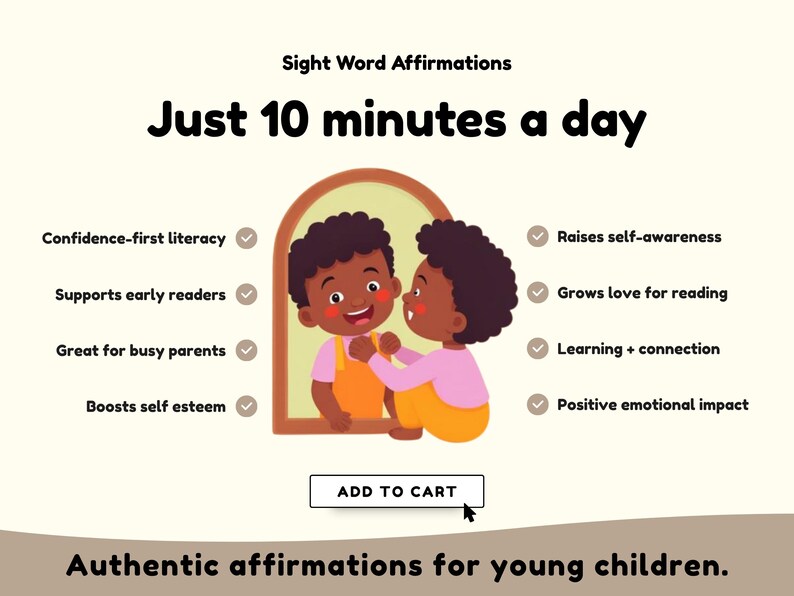 Sight Word Affirmation Cards | Printable Sight Word Practice for ...