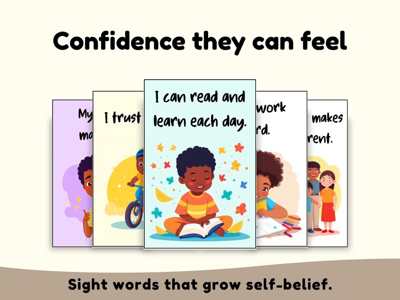 Sight Word Affirmation Cards | Printable Sight Word Practice for ...