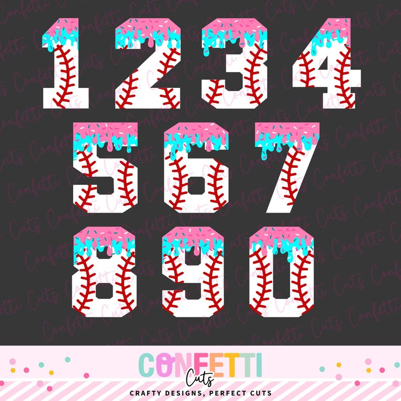 Baseball Drip SVG, Ice Cream Drip SVG, Baseball Numbers SVG, Baseball ...