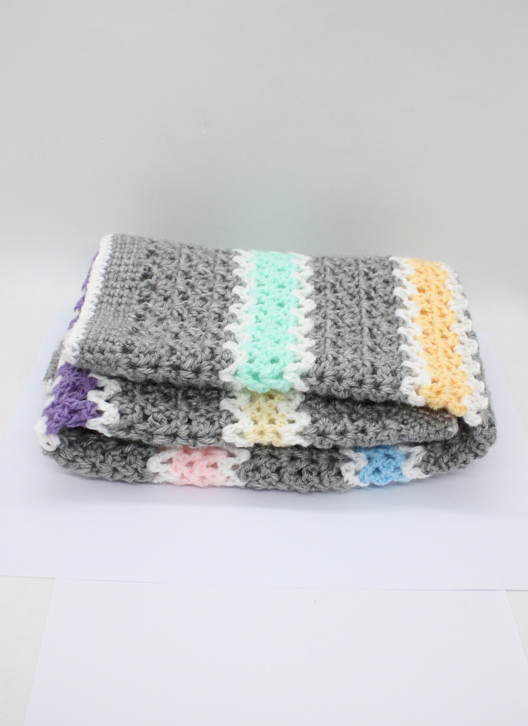 Crochet Blanket, Knee Rug, Cot Blanket, Pram Blanket - Etsy