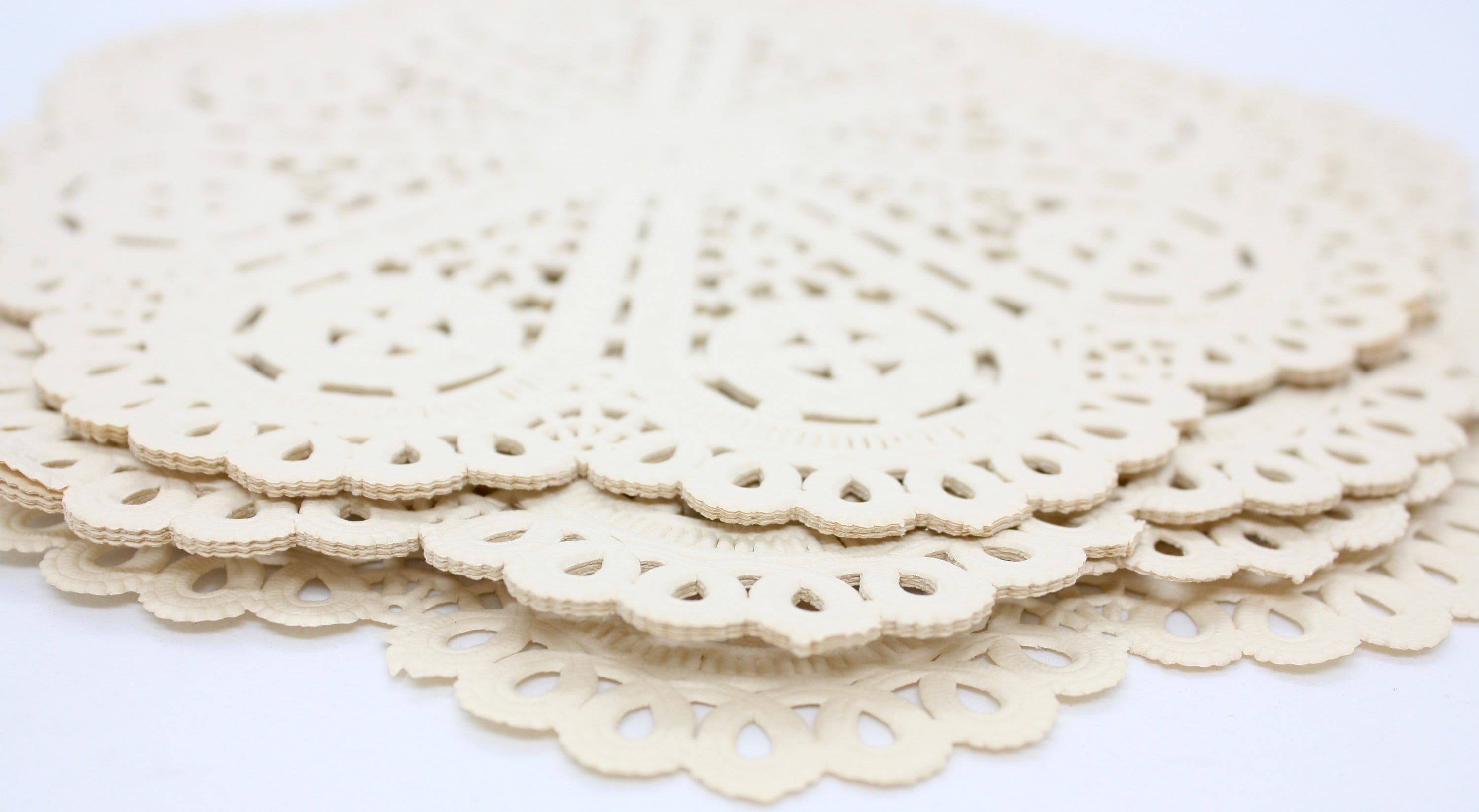 Vintage Paper Doilies, Victorian Pattern, Embossed Paper Lace, Natural ...