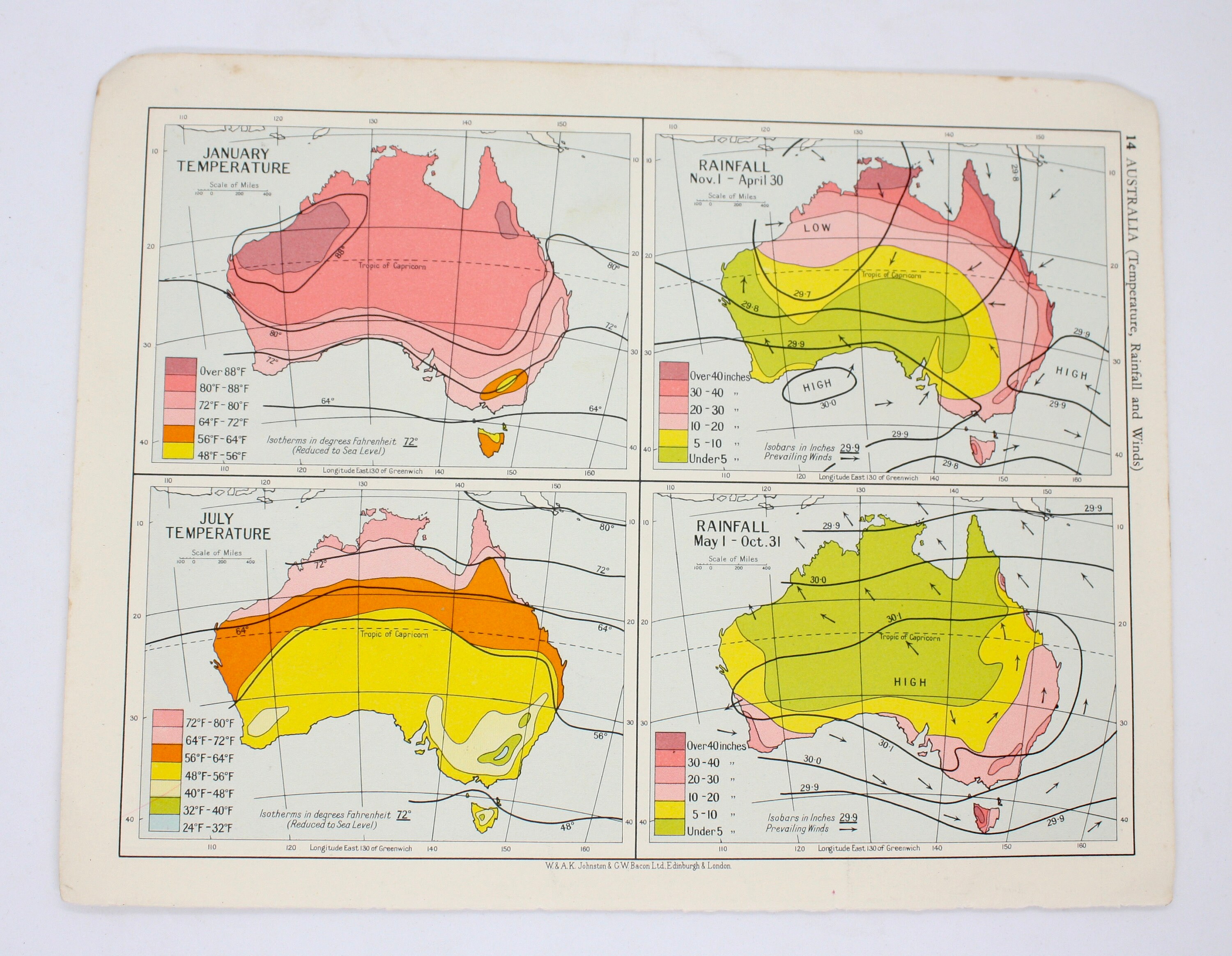 Vintage Australian Maps, Macmillan Atlas, 1960's - Etsy Australia